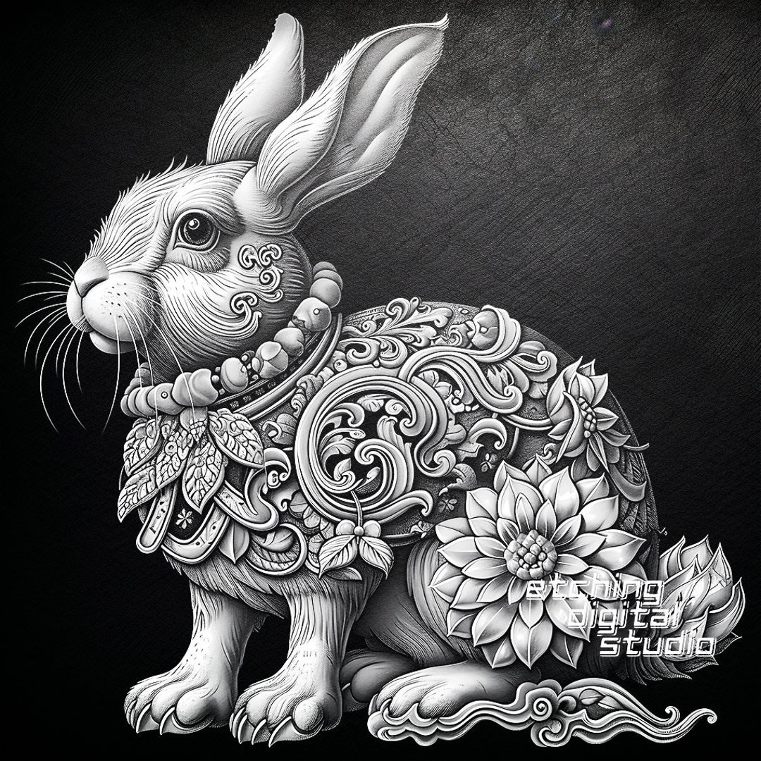Chinese Rabbit Zodiac Slate PNG | Slate Coasters Engraved | Slate ...