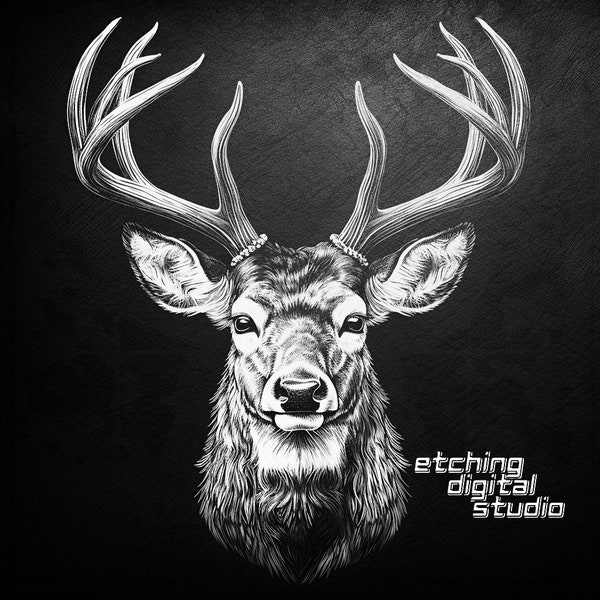 Deer Engraving - Etsy