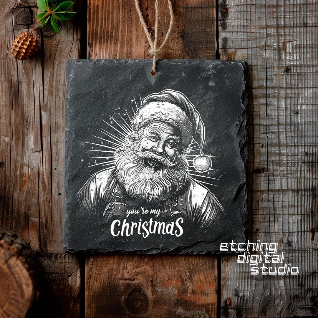 Christmas PNG for CNC Laser Engrave, Laser Burn, Glowforge File ...