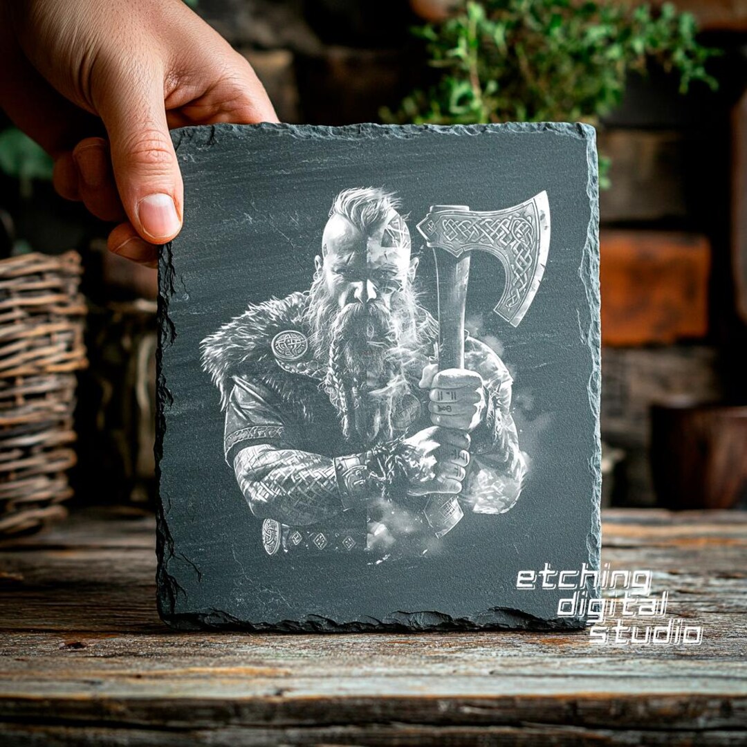 Viking Slate PNG | Slate Coasters Engraved | Slate Boards Etching | DIY ...