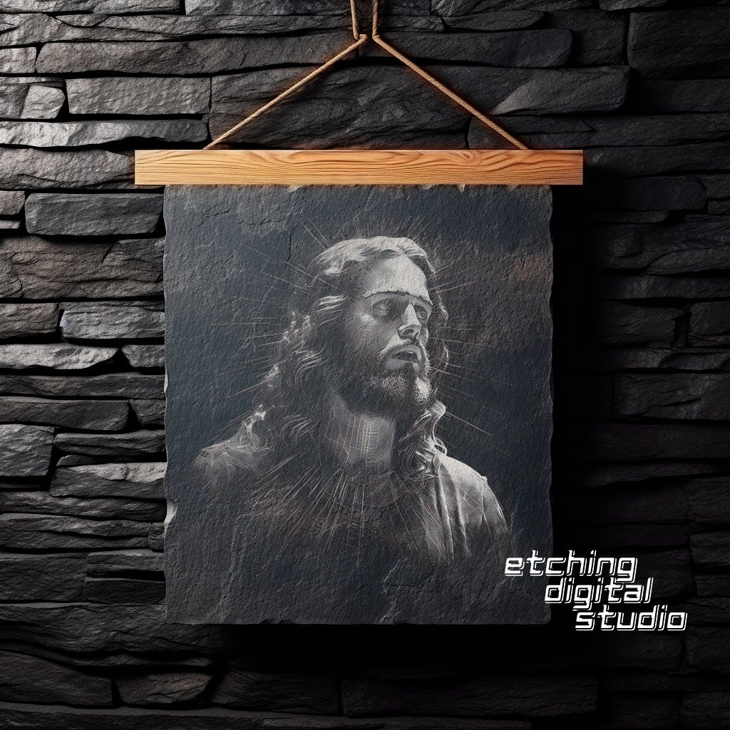 Jesus Christ PNG for CNC Laser Engrave, Laser Burn, Glowforge File ...