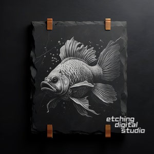 Fish PNG for CNC Laser Engrave, Laser Burn, Glowforge File, Lightburn ...