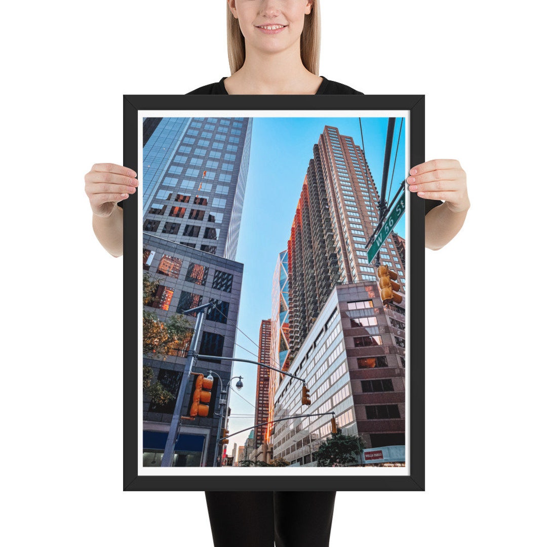 New York Frame Poster Wall Art Nueva York USA United States - Etsy