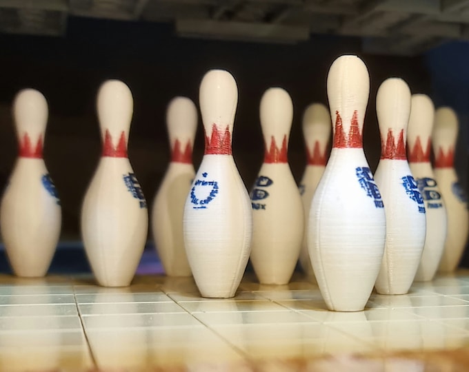 Brunswick Max Mini Bowling Pin || 3D Printed || Set of 10 - Etsy