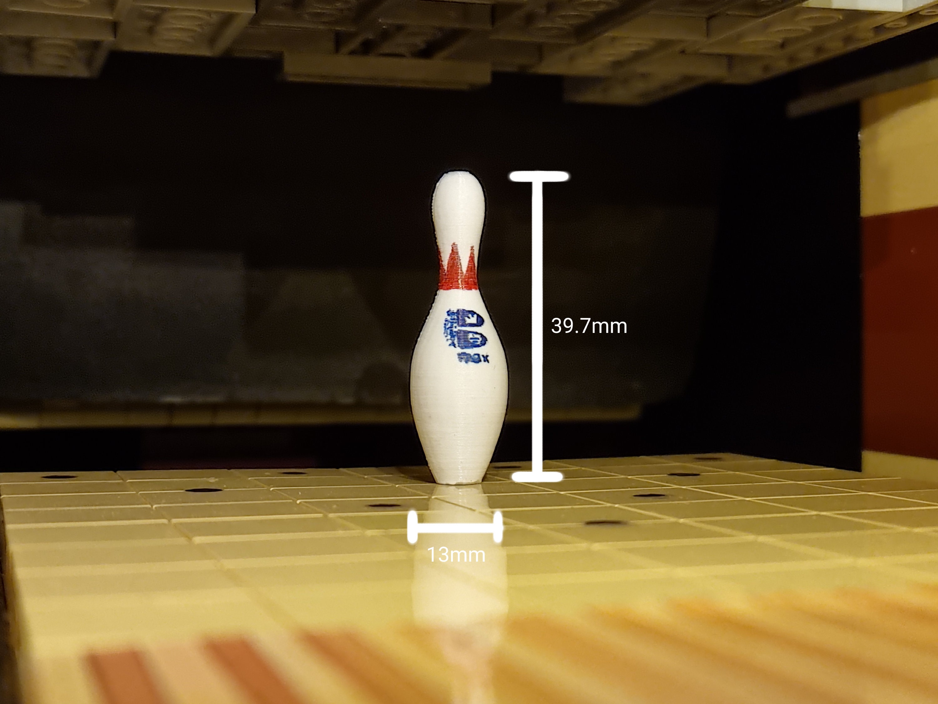 Customized 3d Printed Mini Bowling Pin READ DESC Set of 10 Includes ...