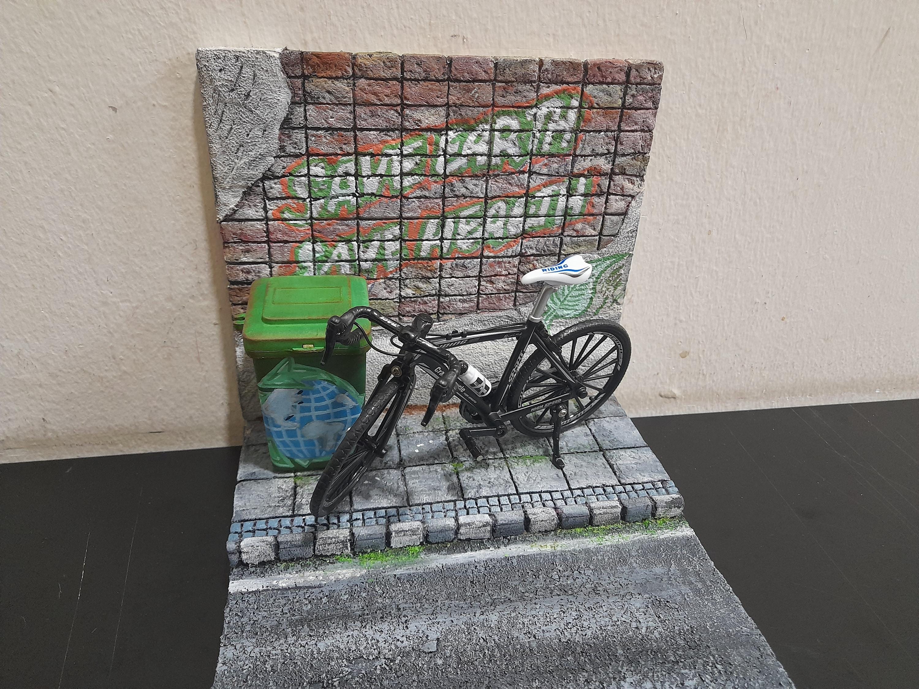 Bike Scale, Handmade Bicycle Diorama, Scale for Earth Day and Healthy ...