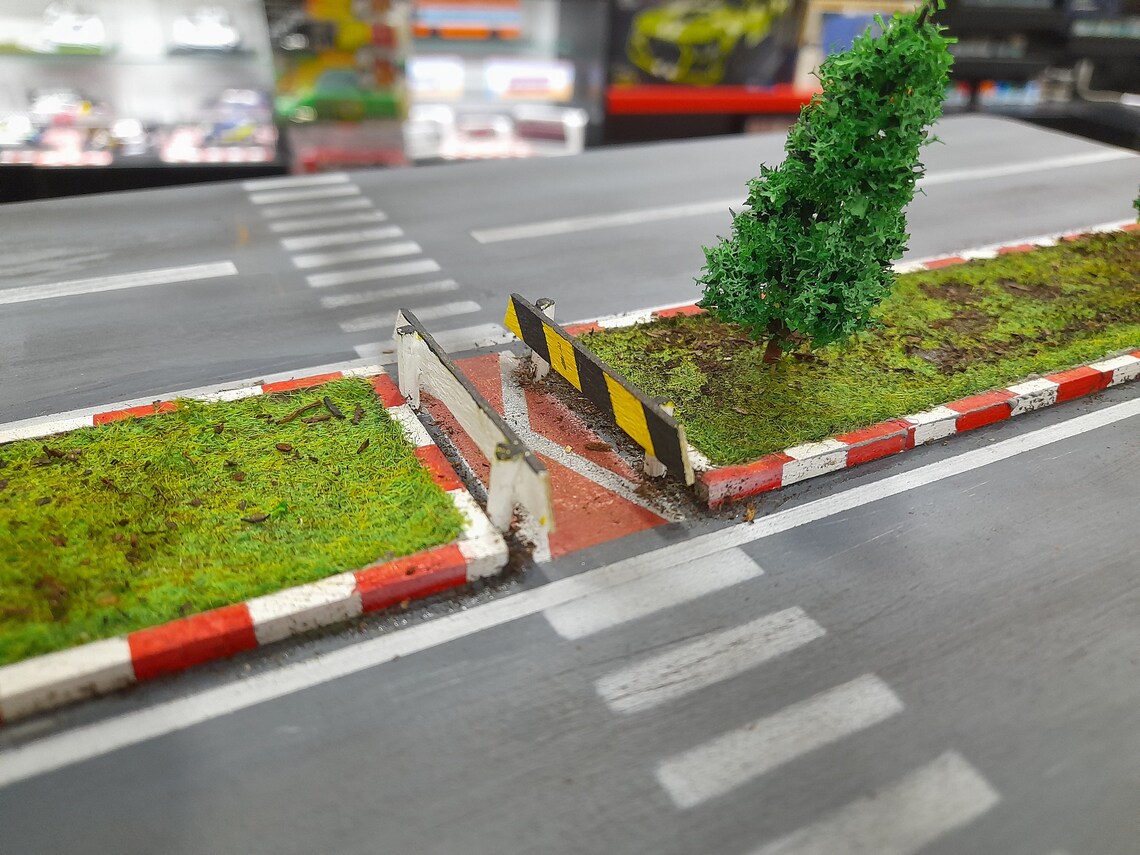 1:64 Scale Road Diorama With Led Lighting for Hotwheels Matchbox Minigt ...