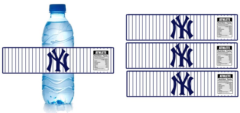 NYC Drink Labels NY Water Bottle Labels, Sports Drink Labels, Sports ...