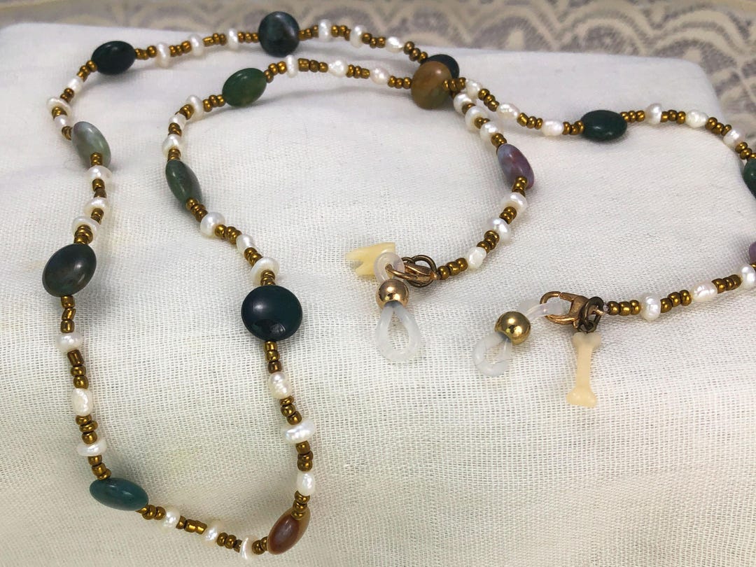 Pirate Ren Faire Gothic Bone/teeth Glasses Chain - Etsy