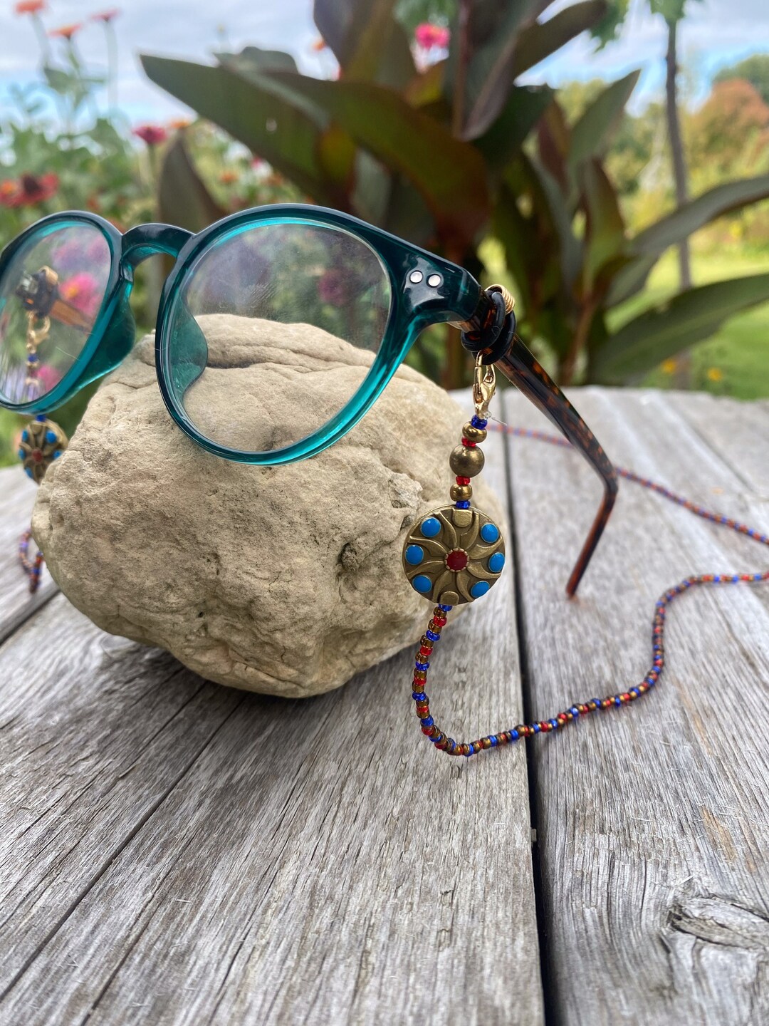 WIZARD Glasses Beaded Chain Eyeglass Holder for Sunglasses and Glasses ...