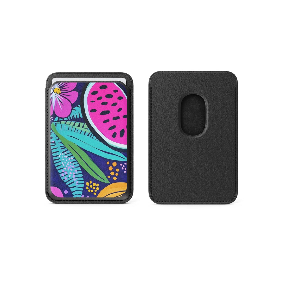 Vivid Magsafe Wallet Magnetic Tropical Fruit Card Holder Fits iPhone 16 ...
