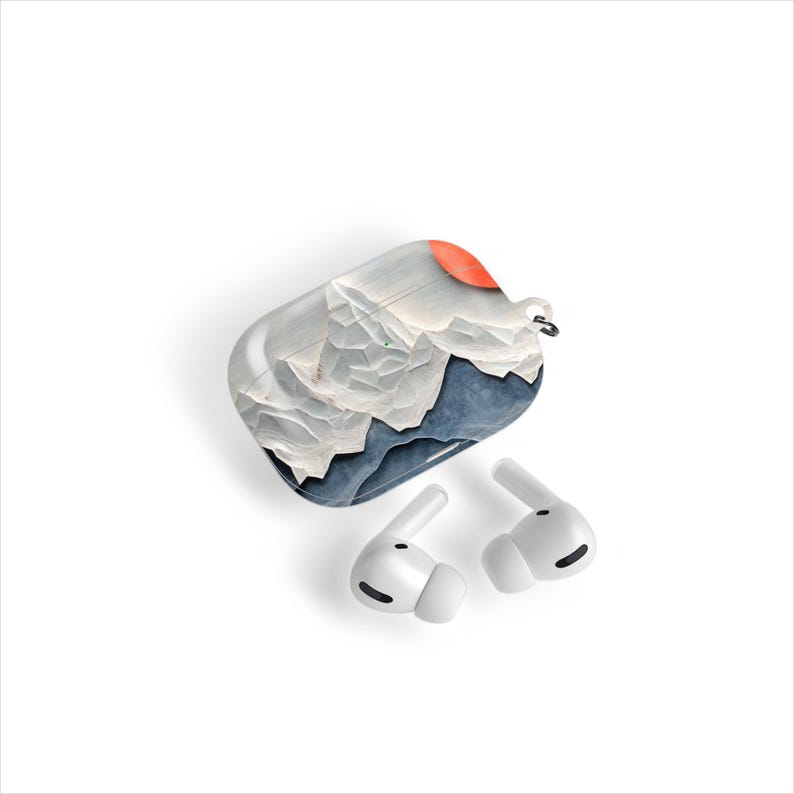 Sawtooth Mountains AirPod Case Calm Nature Cover Fits AirPod Pro Case ...