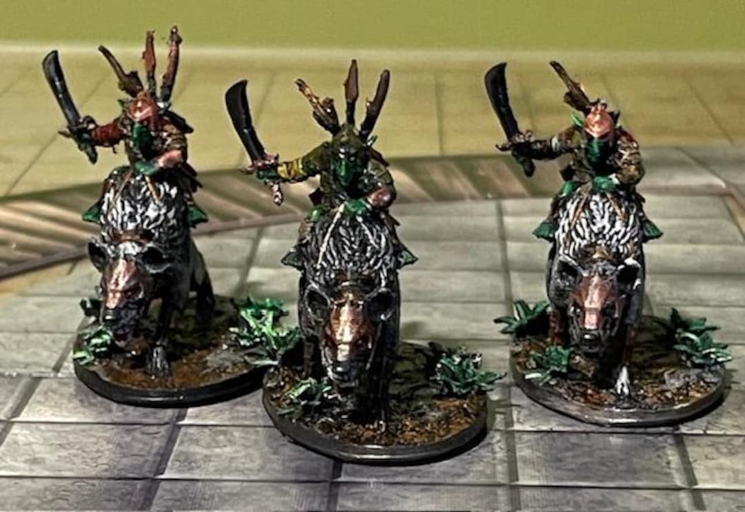 Painted Goblin Worg Riders - Etsy