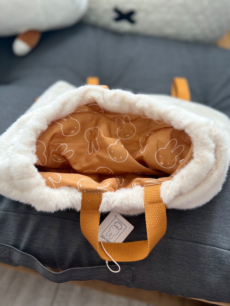 Limited Miffy Teddy Gym Bag Super Fluffy Miffy Backpack - Etsy