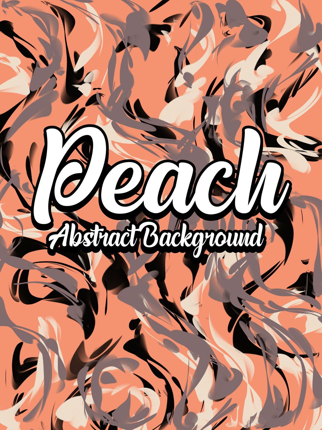 Peach Abstract Background - Etsy
