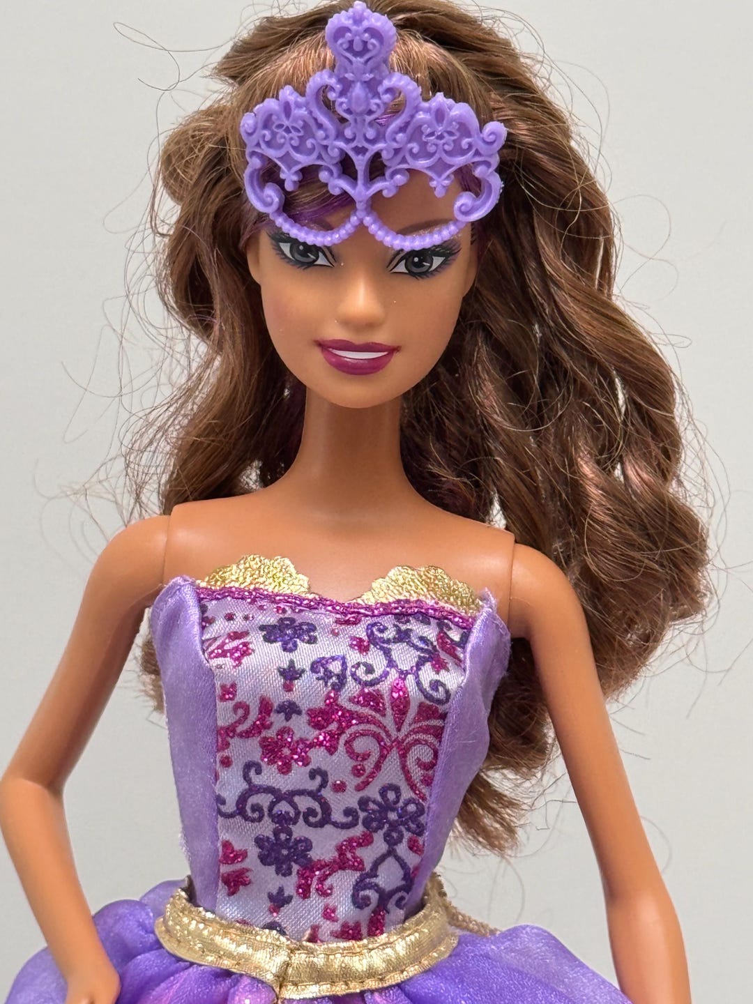 Barbie and the Three Musketeers Doll Viveca VGUC Mattel 2008 Purple ...