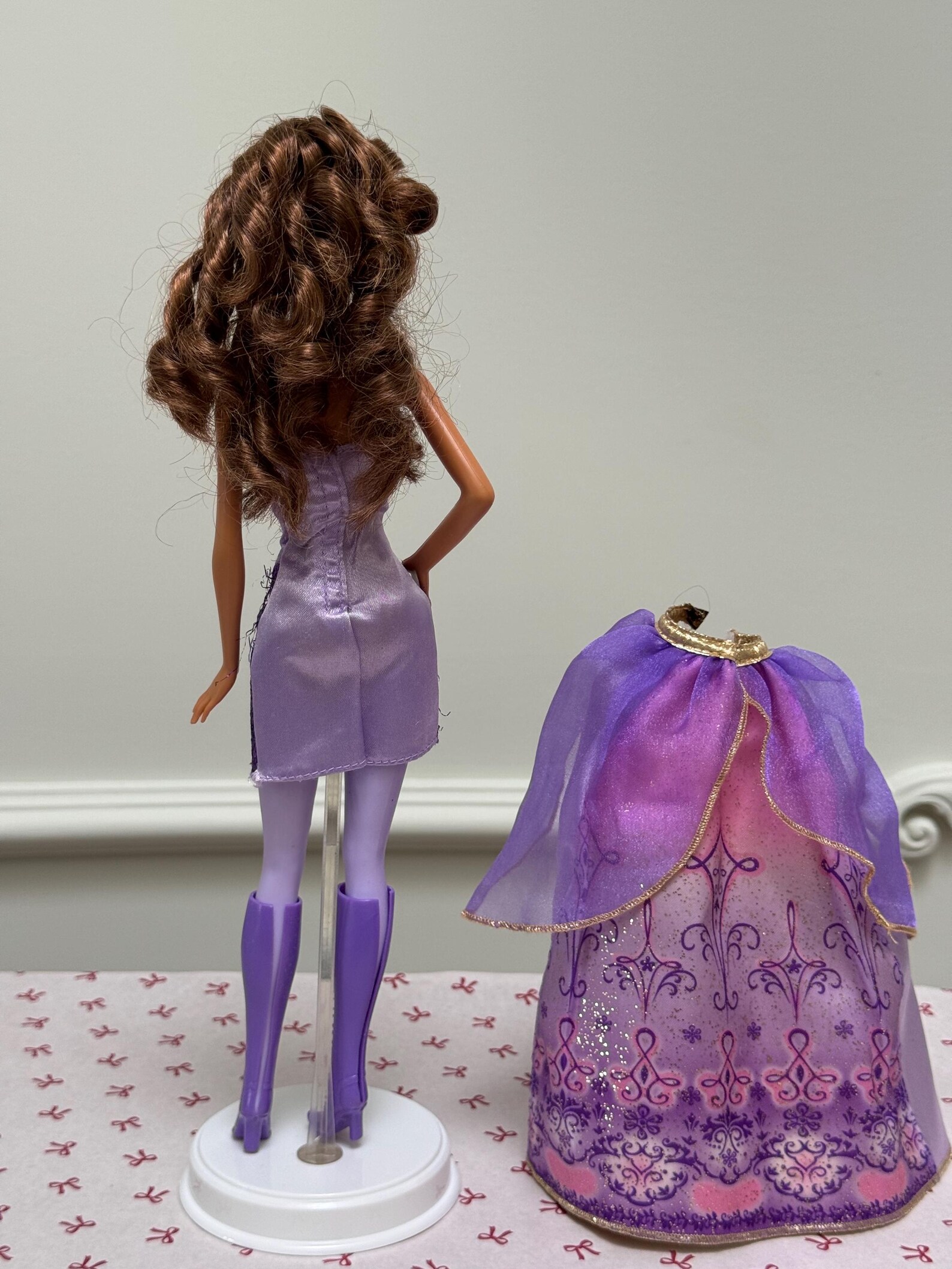 Barbie and the Three Musketeers Doll Viveca VGUC Mattel 2008 Purple ...