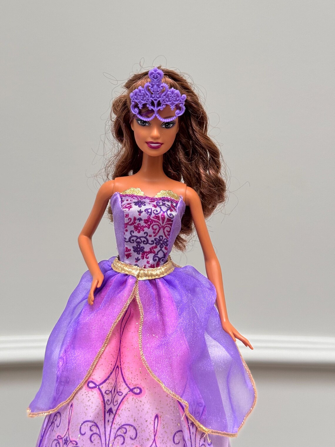 Barbie and the Three Musketeers Doll Viveca VGUC Mattel 2008 Purple ...