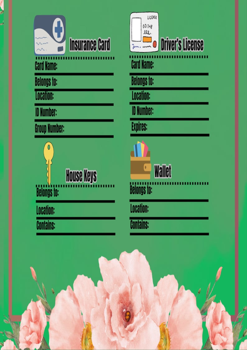 Lost and Found Template Lost Found Tracker Where Are My - Etsy