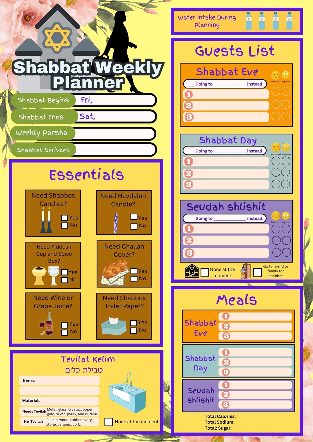 Shabbat Prep Digital Prints, Shabbat Prep Digital, Shabbat Pdf, Shabbat ...