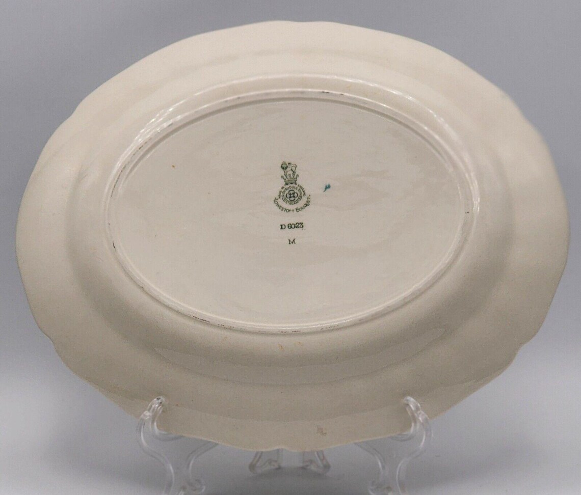 Royal Doulton Lowestoft Bouquet D6023 Oval Platter 11 in Blue/green - Etsy