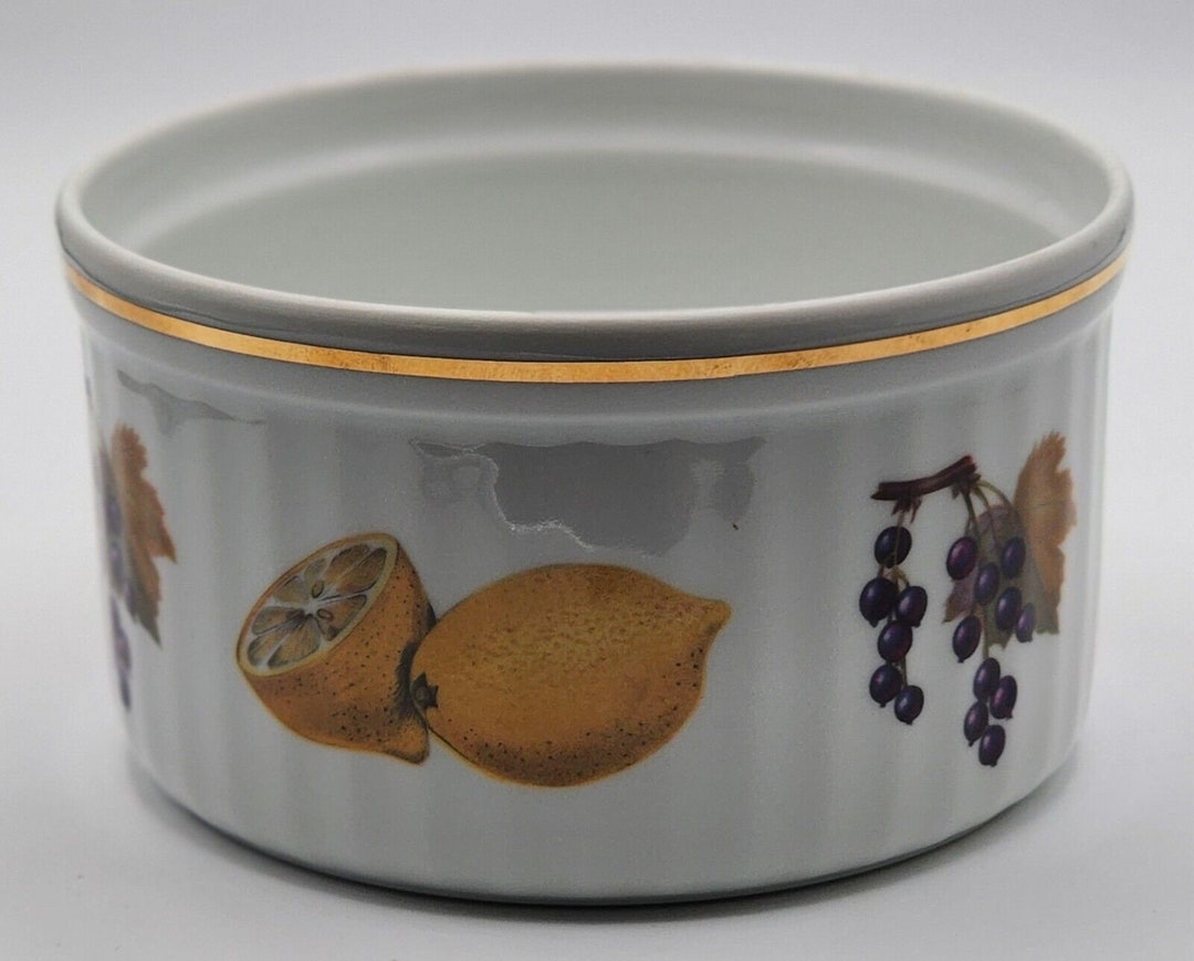 Royal Worcester Evesham Gold Souffle Dish 6" Fine Porcelain England - Etsy
