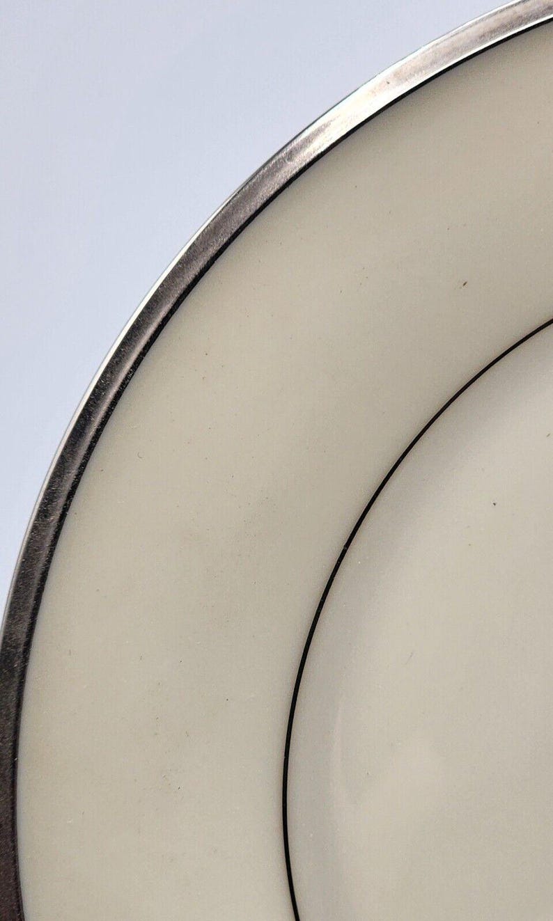Solitaire by Lenox Dimension Shape Platinum 1965 8 1/8 Salad Plate - Etsy