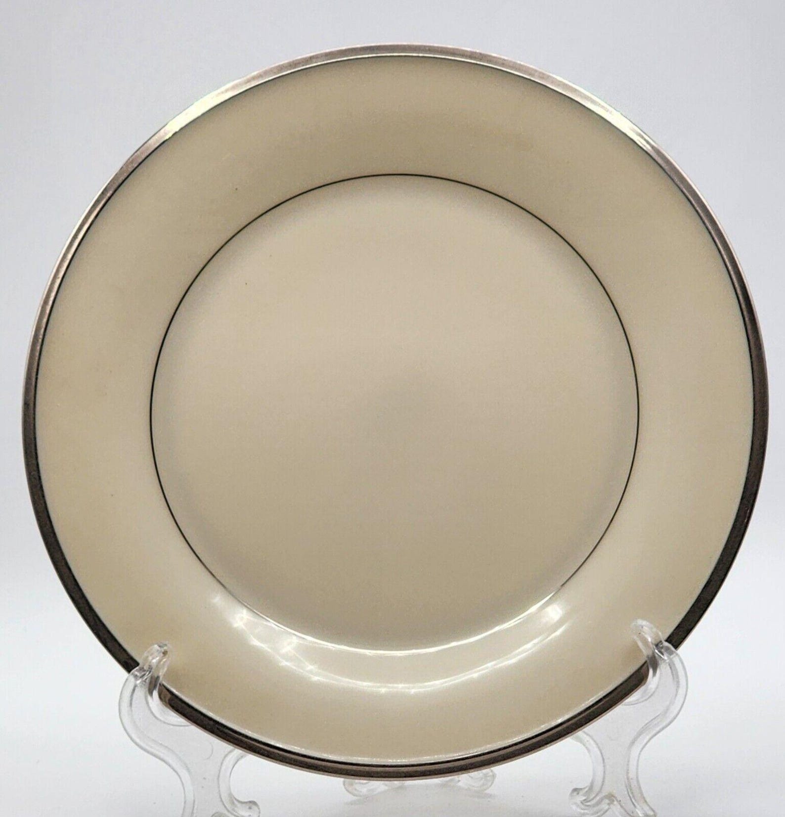 Solitaire by Lenox Dimension Shape Platinum 1965 8 1/8 Salad Plate - Etsy