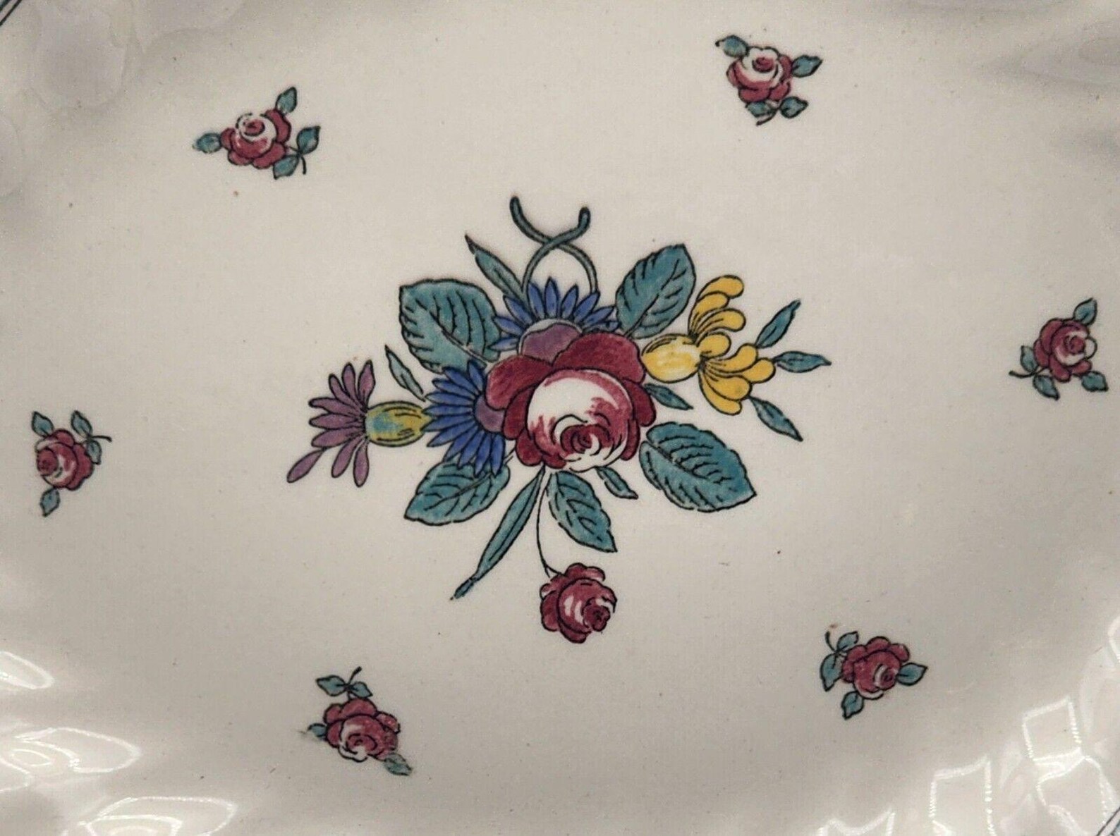 Royal Doulton Lowestoft Bouquet D6023 Oval Platter 11 in Blue/green - Etsy