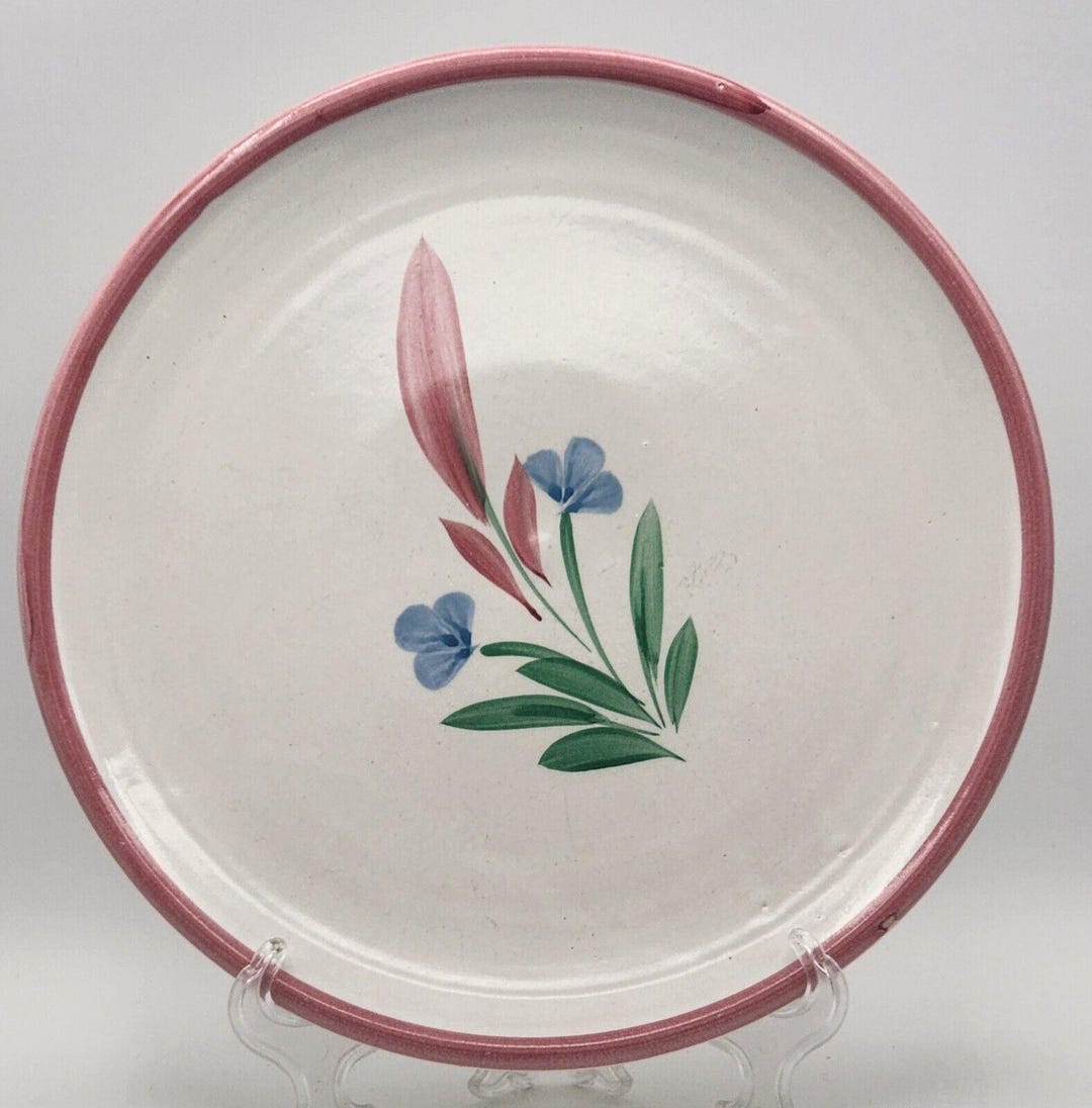 American Artisan Pottery Olde Towne Alexandria 10 3/8 Dinner Plate - Etsy