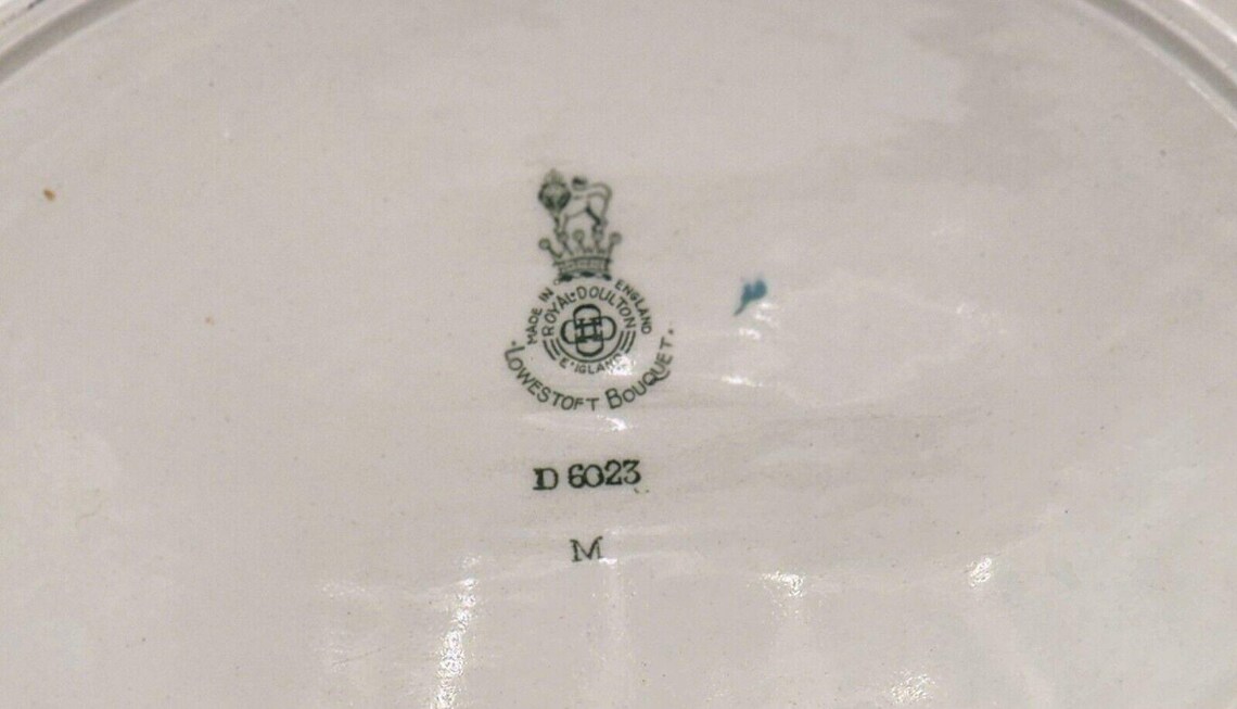 Royal Doulton Lowestoft Bouquet D6023 Oval Platter 11 in Blue/green - Etsy