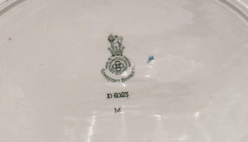 Royal Doulton Lowestoft Bouquet D6023 Oval Platter 11 in Blue/green - Etsy