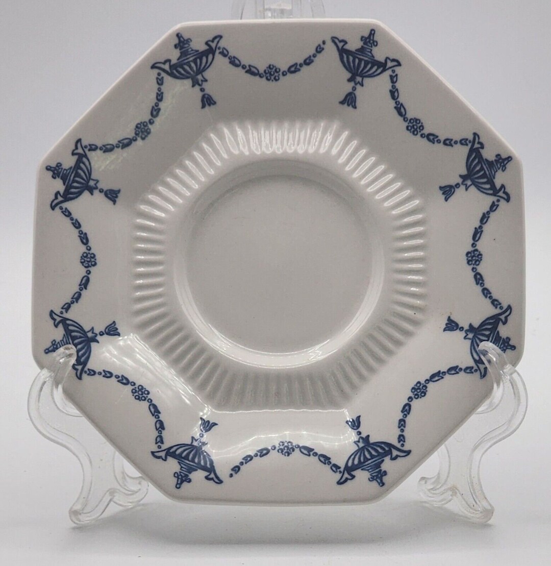 Independence Ironstone by Castleton Blue Ashlawn 6 in Saucer - Etsy