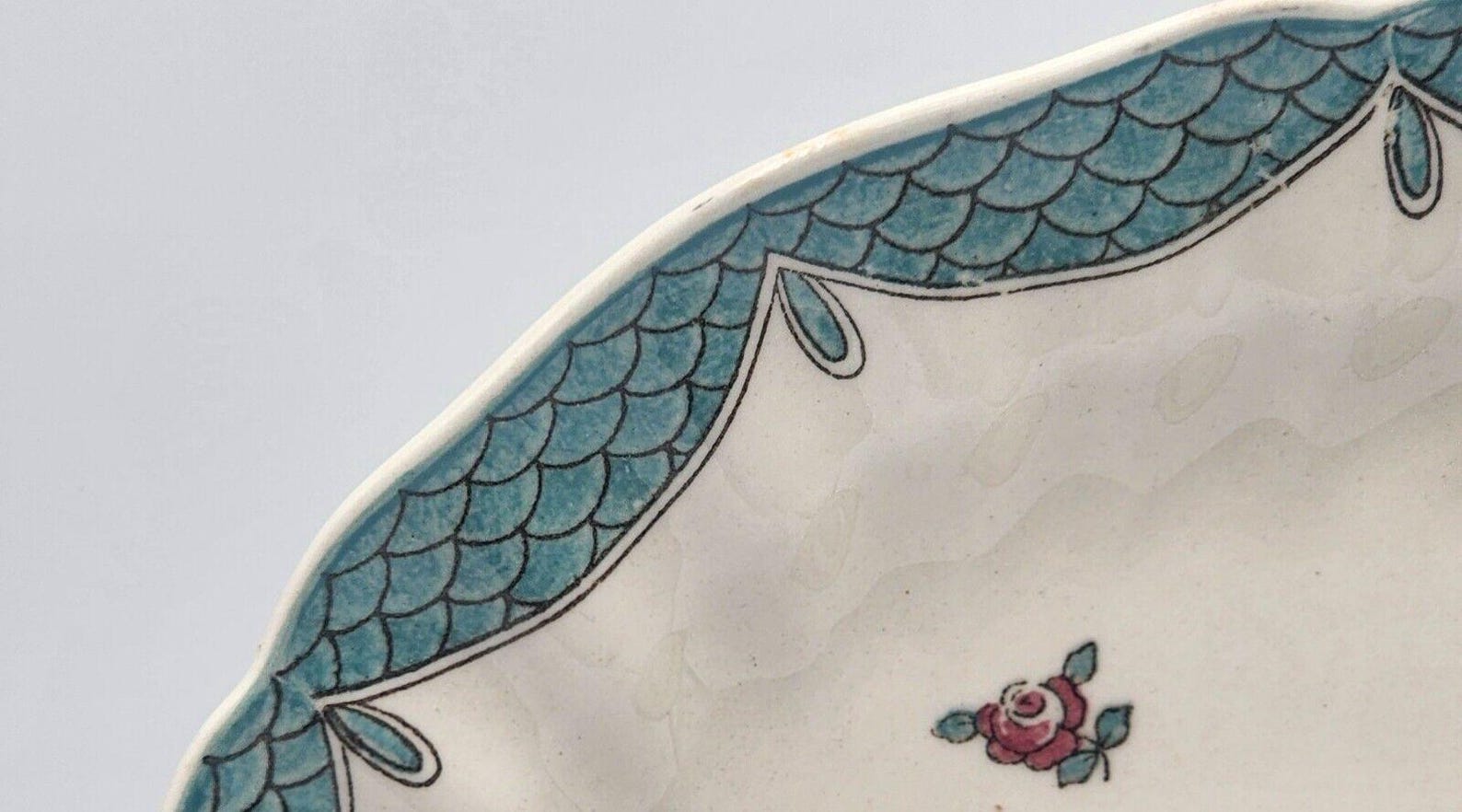 Royal Doulton Lowestoft Bouquet D6023 Oval Platter 11 in Blue/green - Etsy