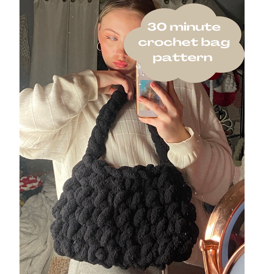 Crochet Purse Pattern, Chunky Crochet Bag, Crochet Purse, 30 Minute ...