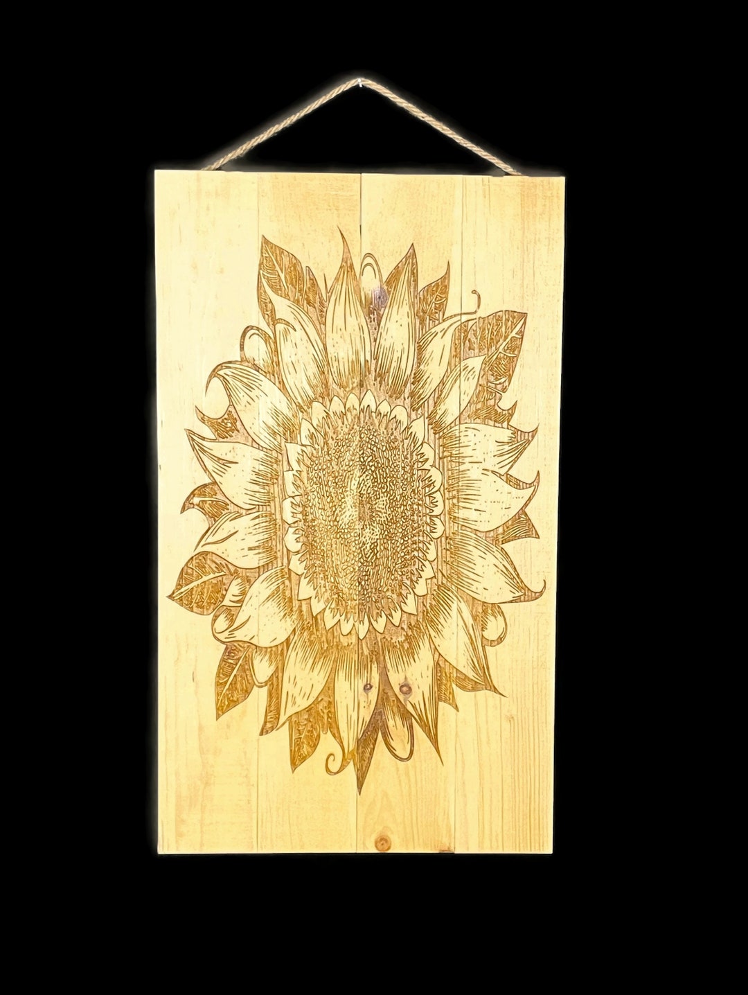 Perfect Sunflower Sign | Custom Engraving | Painted Wood Sign | Flower ...