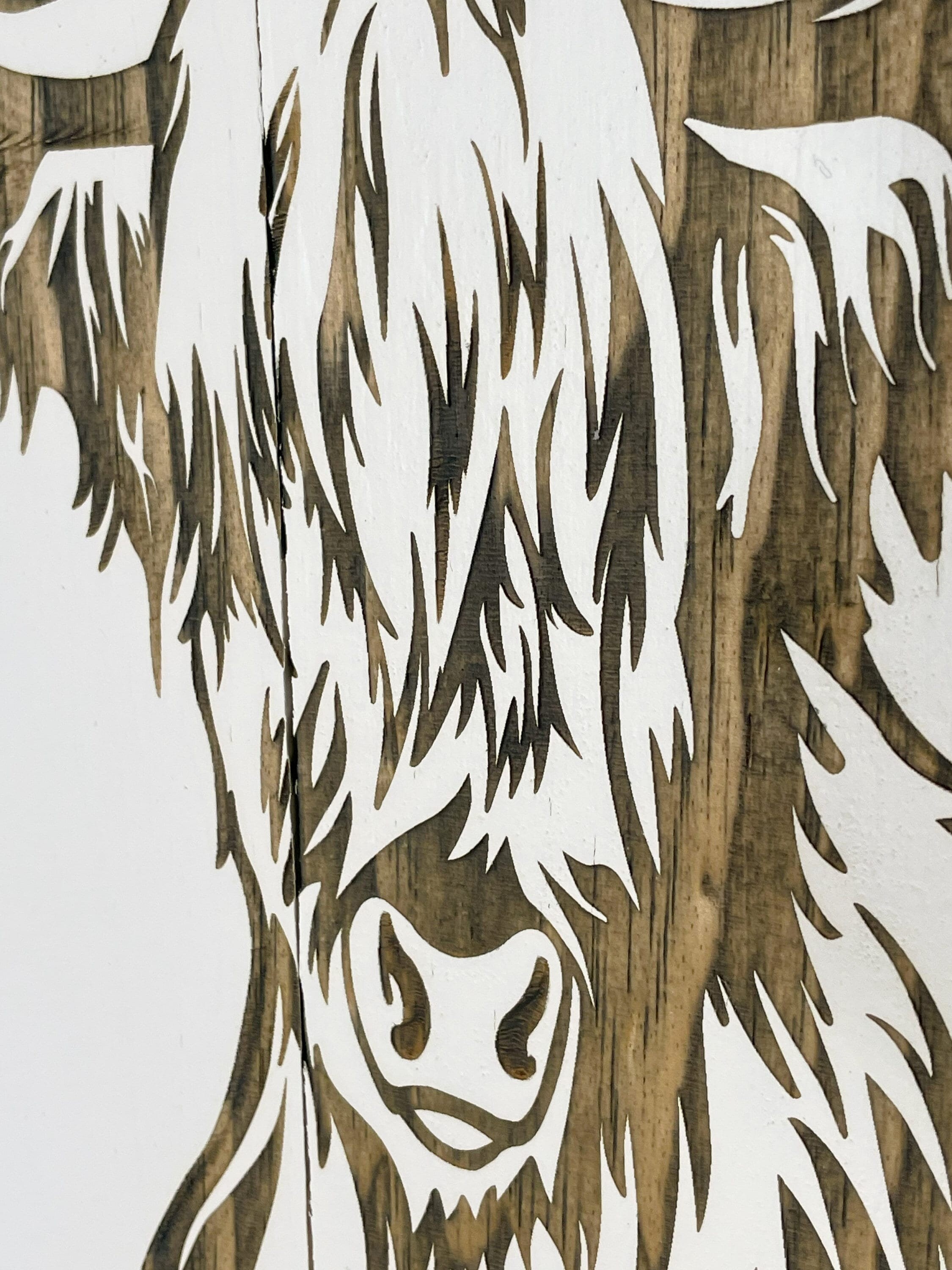 Highland Cow Custom Engraved Wood Sign Gifts | Laser Engraved | Animal ...