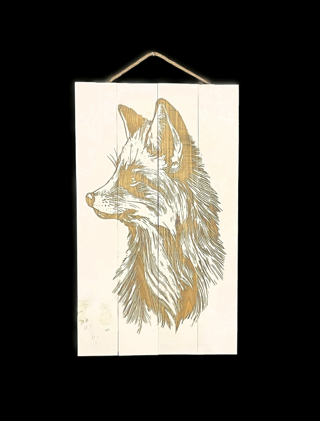 The Fox Sign | Laser Engraved | Pallet Wood Sign | Animal Signs | Pet ...