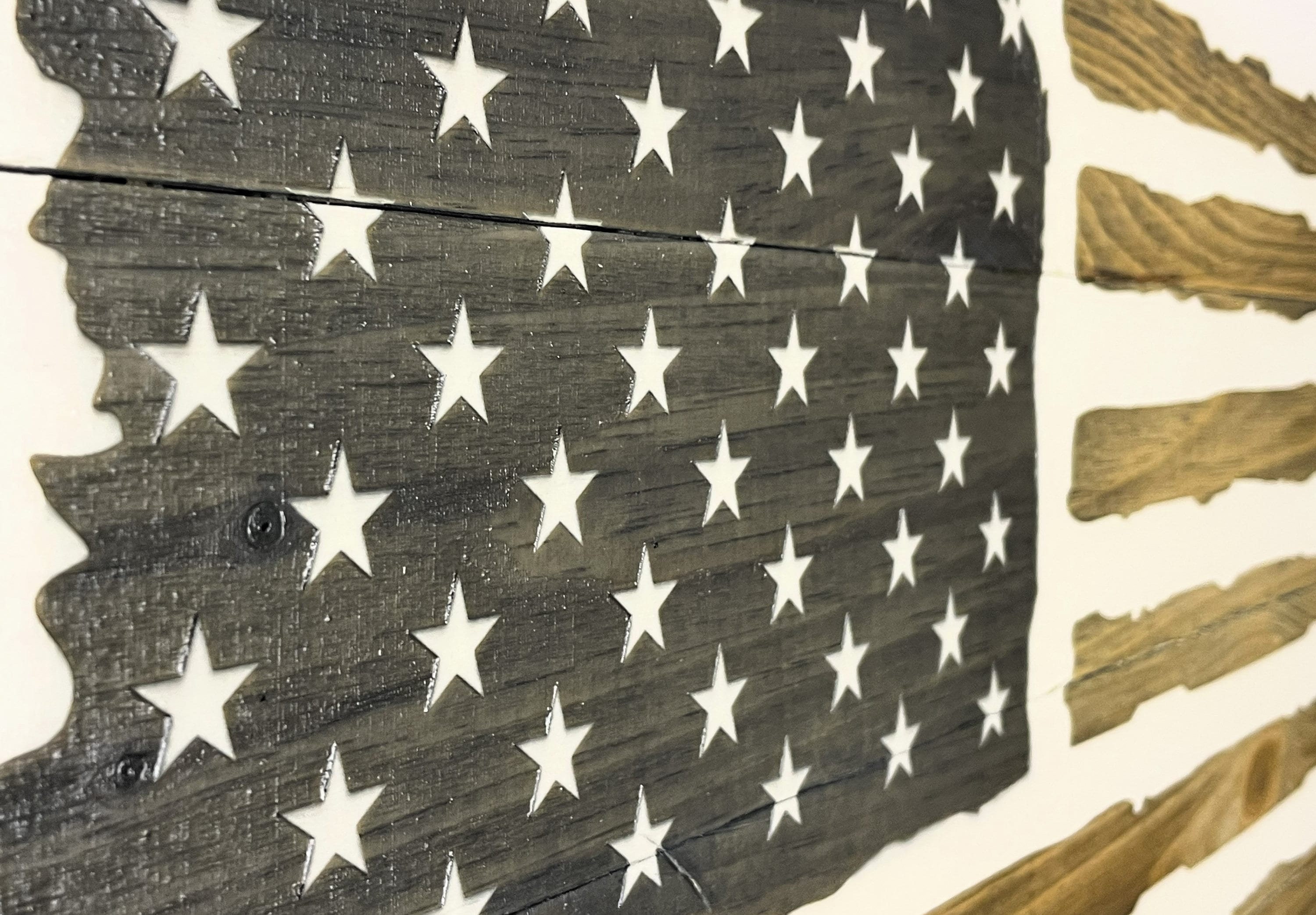 American Flag Engraved Wood Sign Custom Engraved Rustic Wood Sign ...