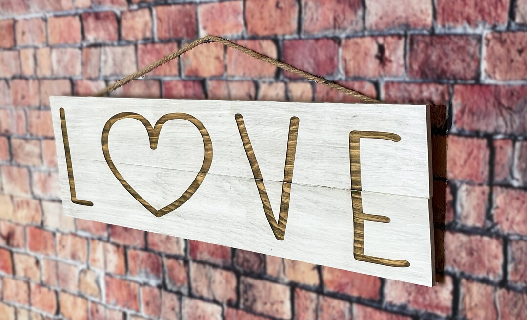 Love Signs Custom Engraved Wood Signs Make Perfect Gifts | Laser ...