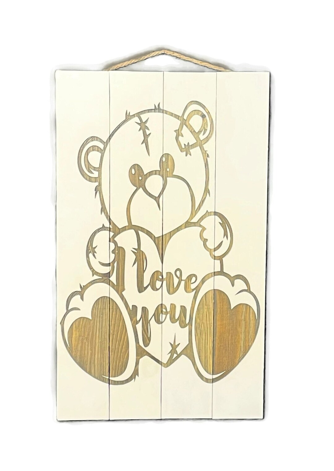 Teddy Bear Sign - A Laser Engraved Painted Wood Sign - Etsy