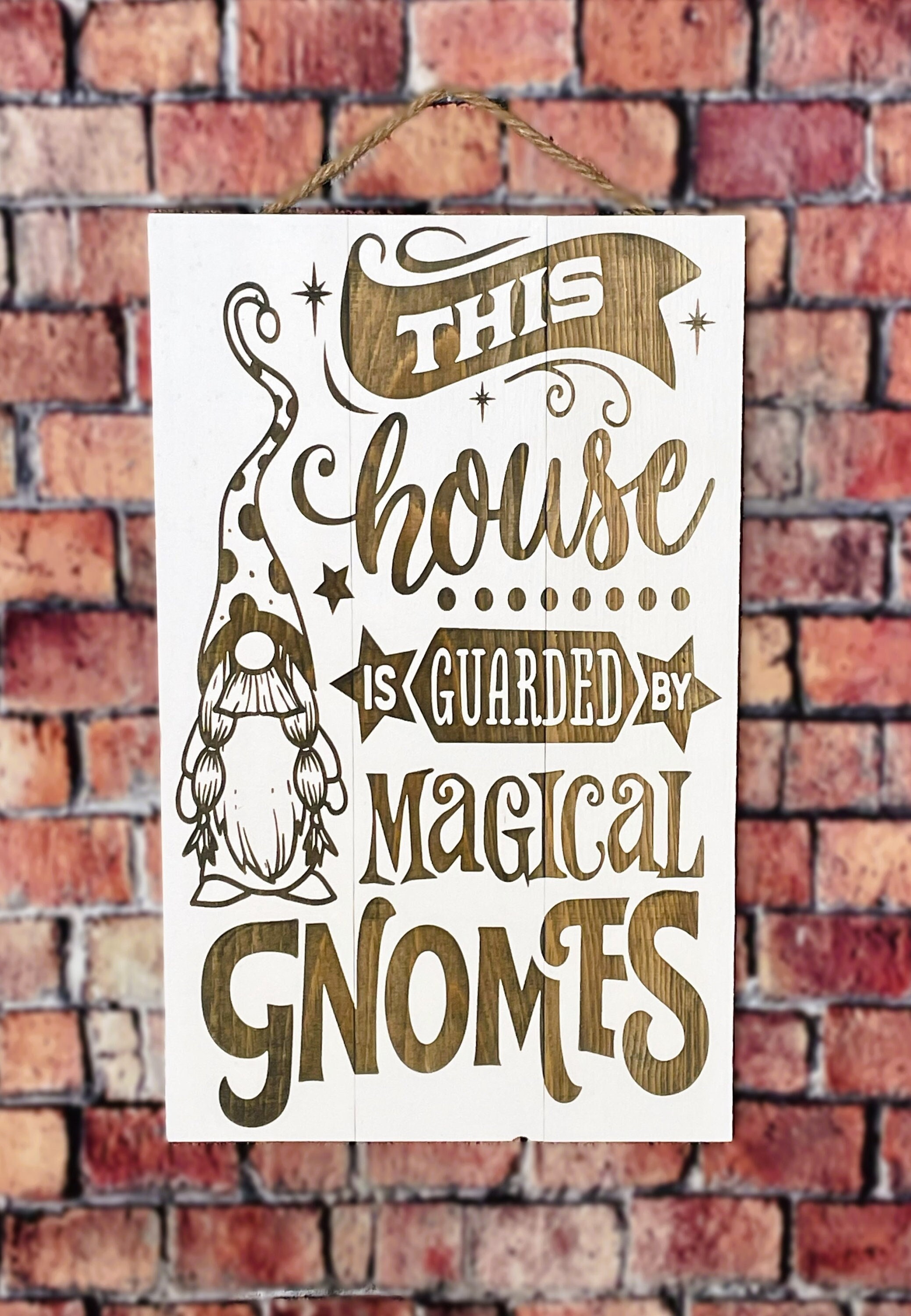 Magical Gnomes Custom Engraved Wood Sign Perfect Gift | A Laser ...