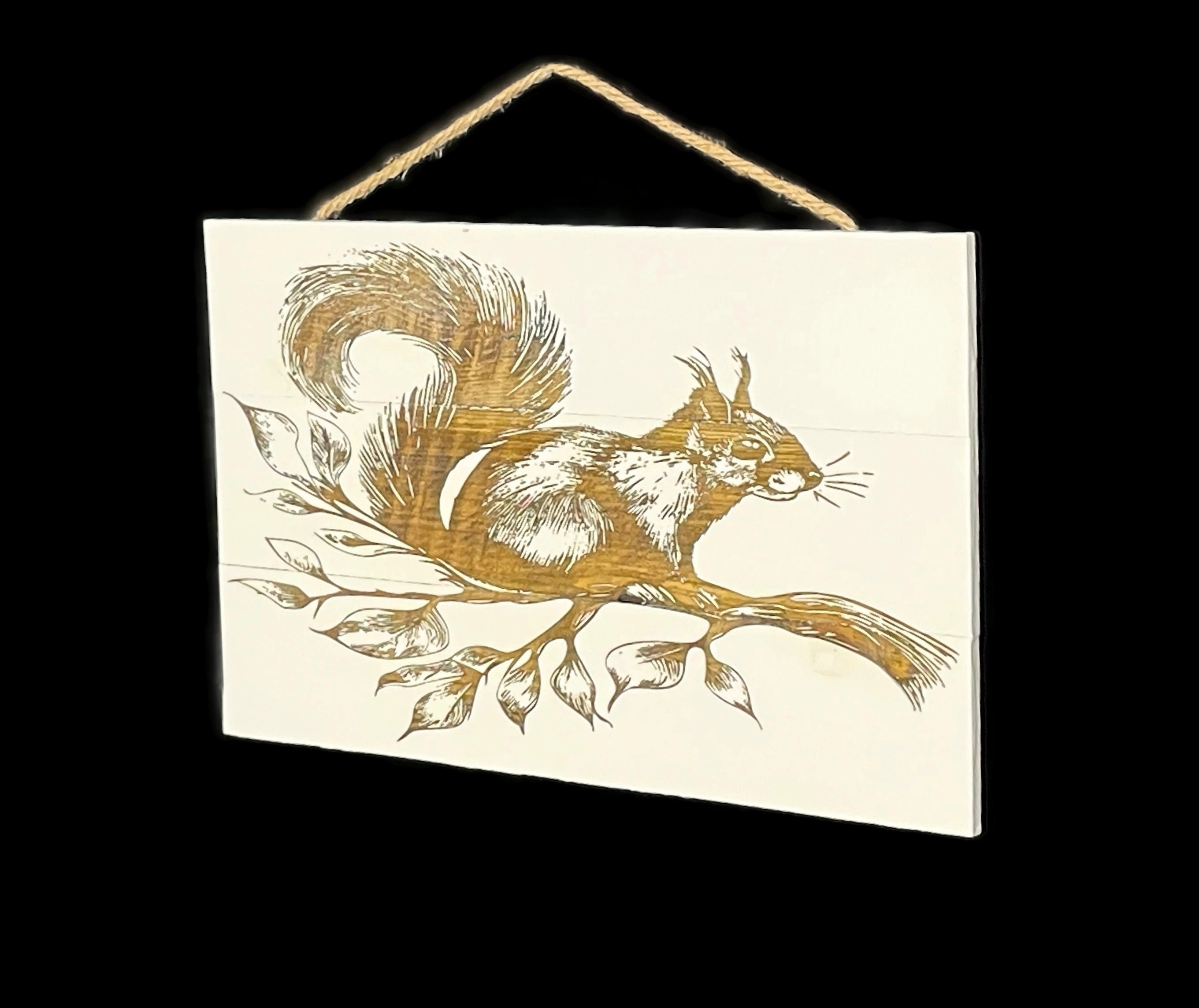 Squirrel Signs Laser Engraved Pallet Wood Sign Animal Signs Wildlife ...