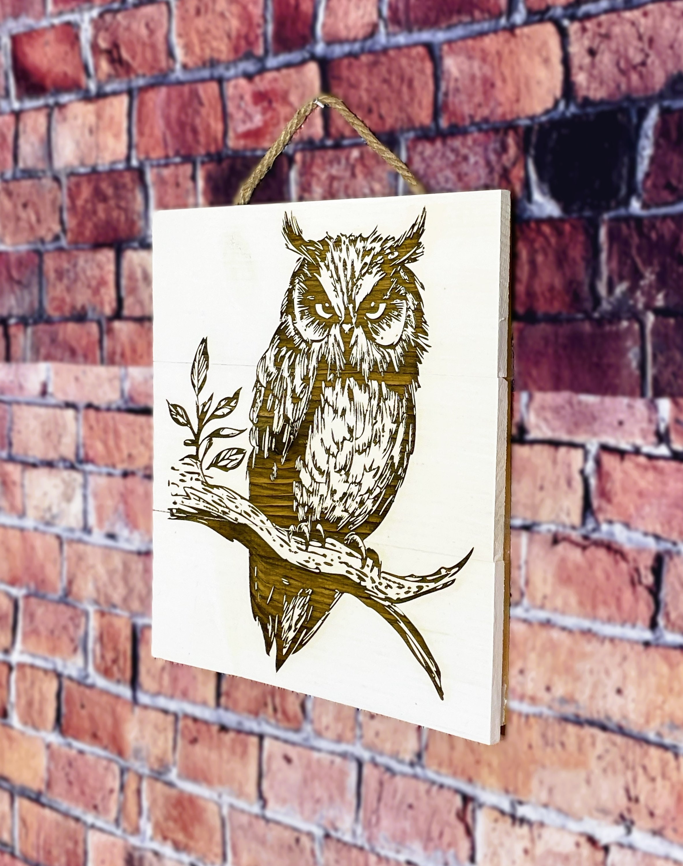 The Owl Laser Engraved Pallet Wood Sign Owl Sign Birds - Etsy