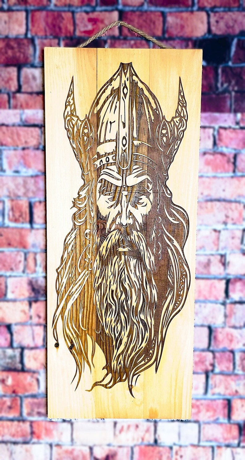 Viking King Laser Engraved Pallet Wood Sign Gothic Decor - Etsy