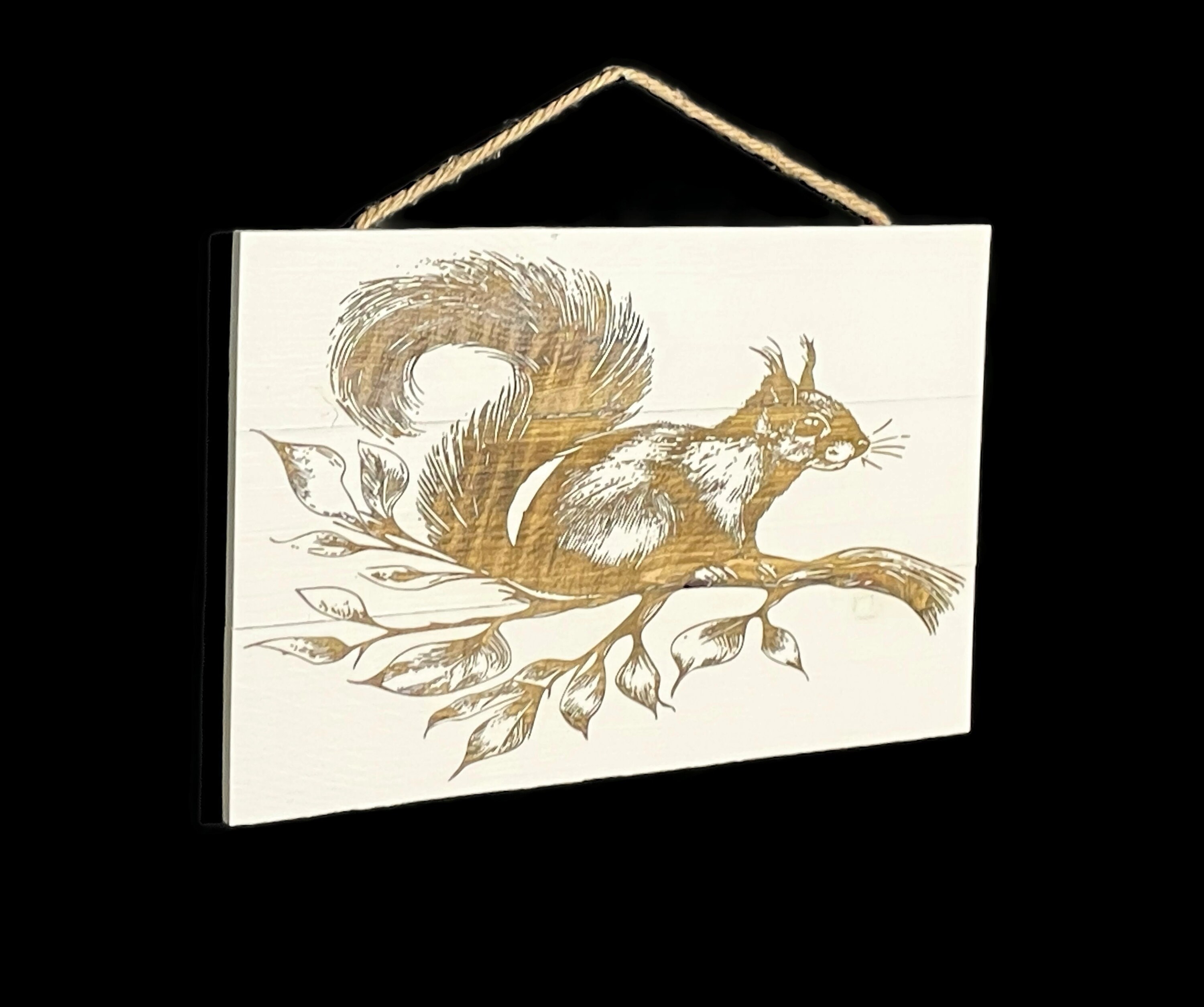 Squirrel Signs Laser Engraved Pallet Wood Sign Animal Signs Wildlife ...