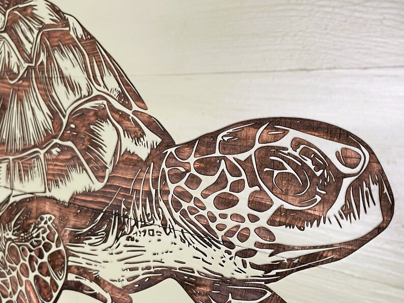 Turtle Signs Custom Engraved Wood Sign Perfect Gift | Laser Engraved ...