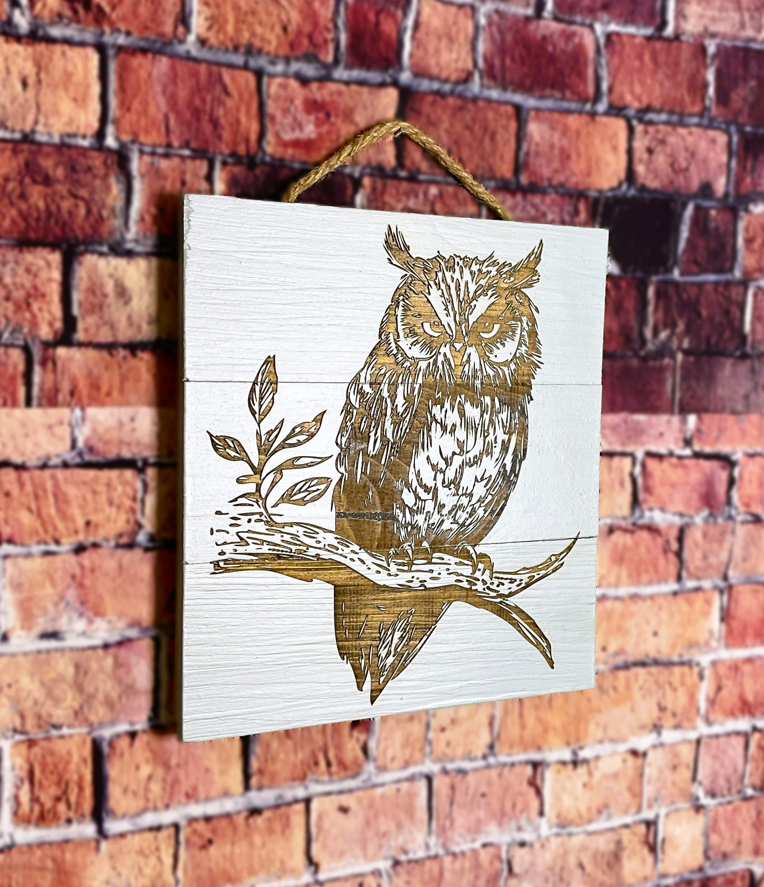 The Owl Laser Engraved Pallet Wood Sign Owl Sign Birds - Etsy