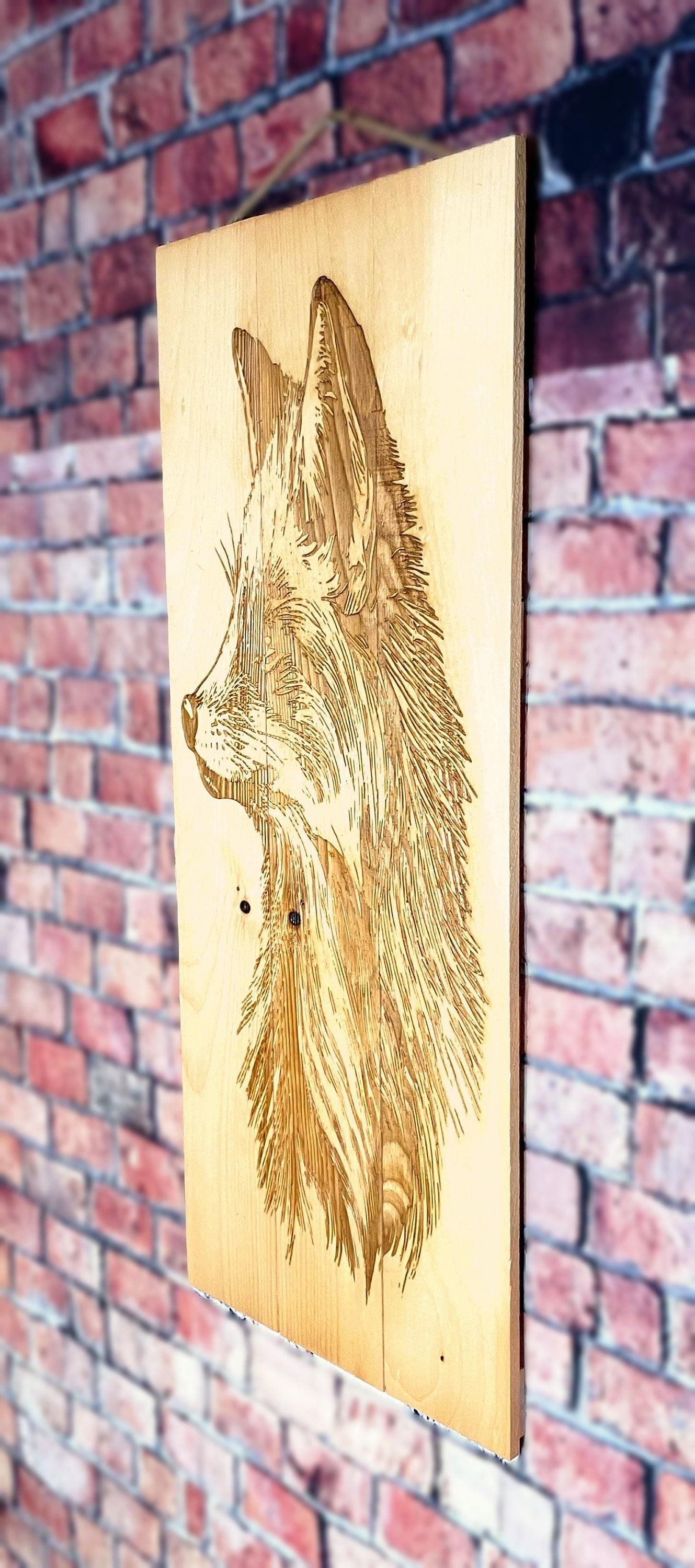 The Fox Sign Laser Engraved Pallet Wood Sign Animal Signs Pet Decor ...