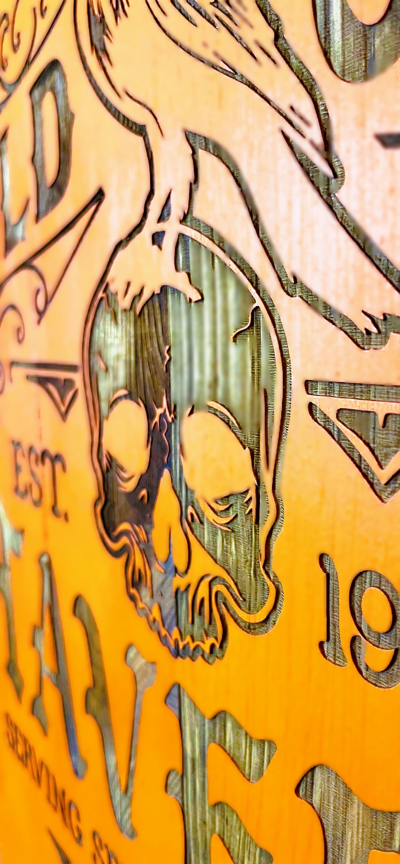 Old Crow Sign A Laser Engraved Painted Wood Sign - Etsy